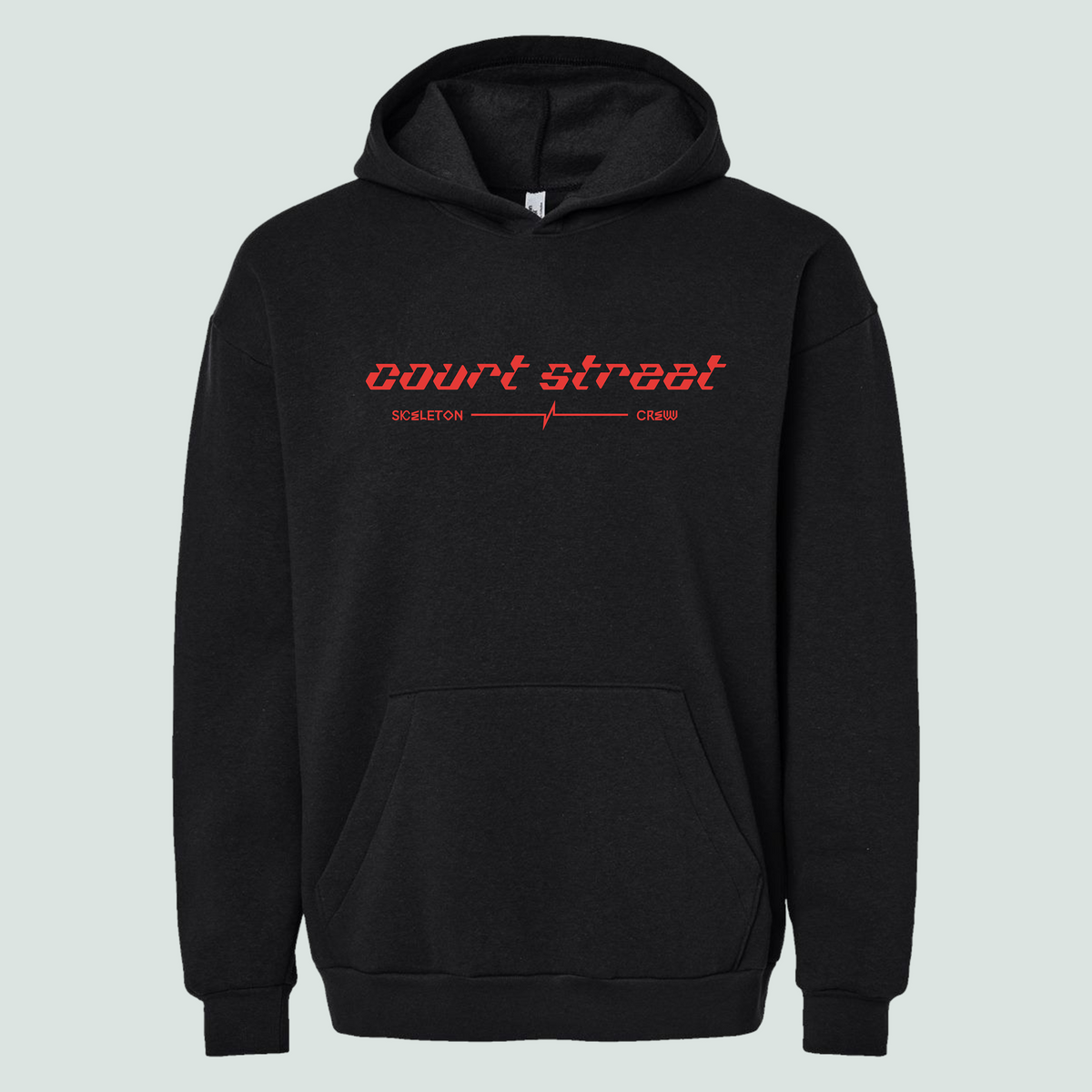 Court Street Skeleton Crew - Black Hoodie – 10 West Clothing Co.